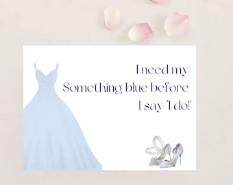 Something Blue Crew Card Digital Download Template - Etsy