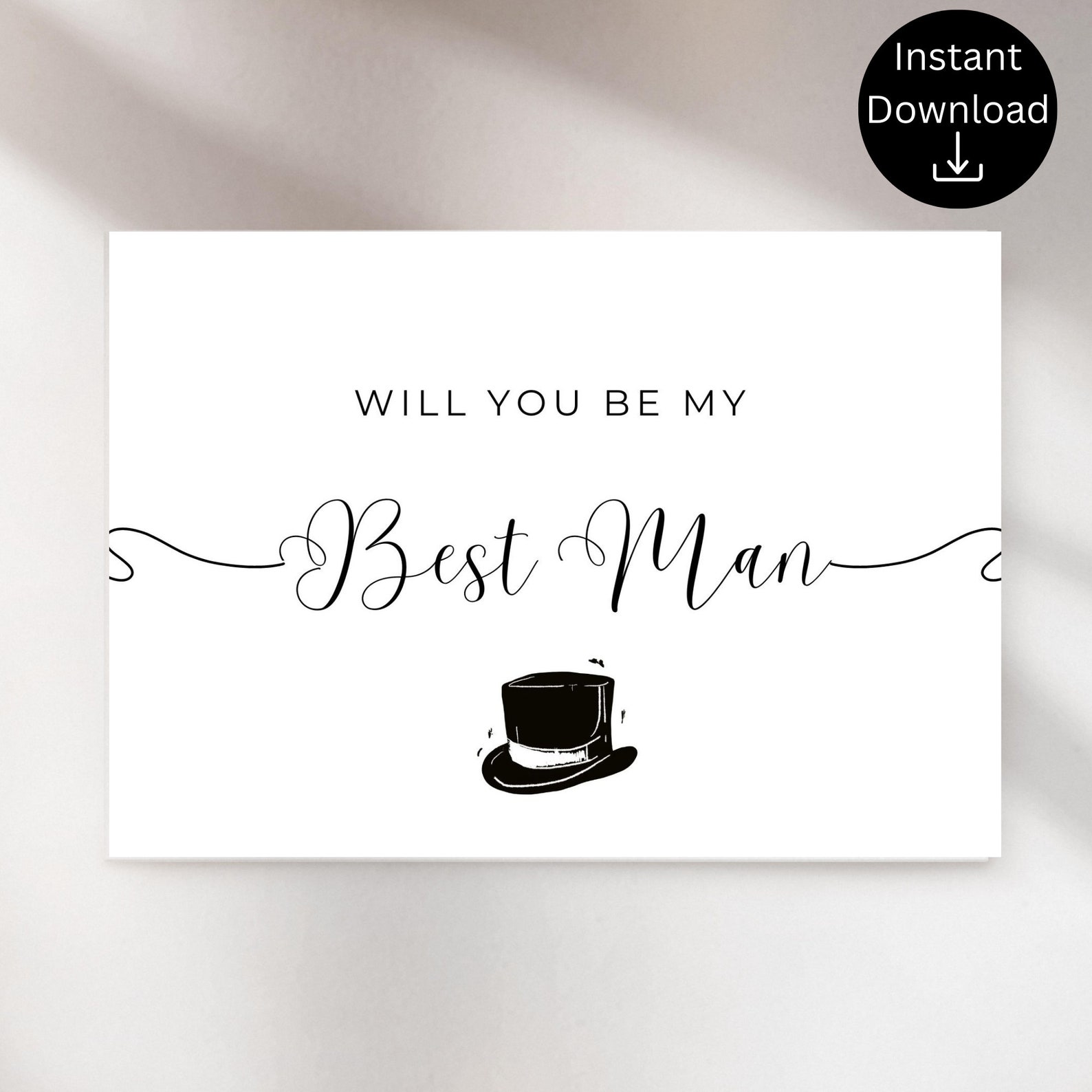 Best Man Proposal Card for Best Man Gift Will You Be My Best Man ...