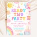 Editable Ready Two Party Invitation, 2nd Birthday Girl Invitation ...