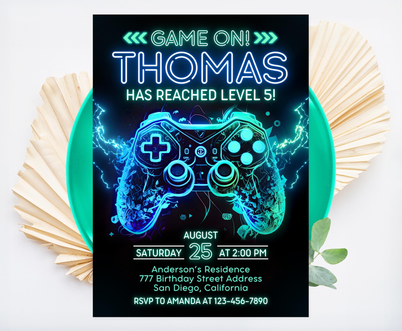 Editable Video Game Party Invitation, Video Game Birthday Invite ...