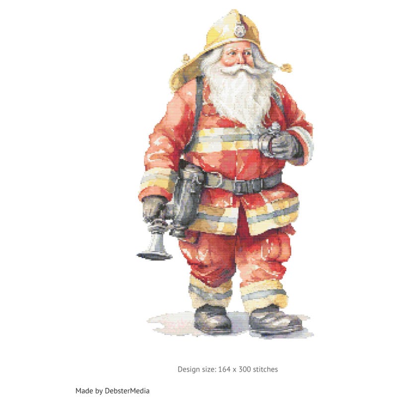 Fireman Santa - Etsy