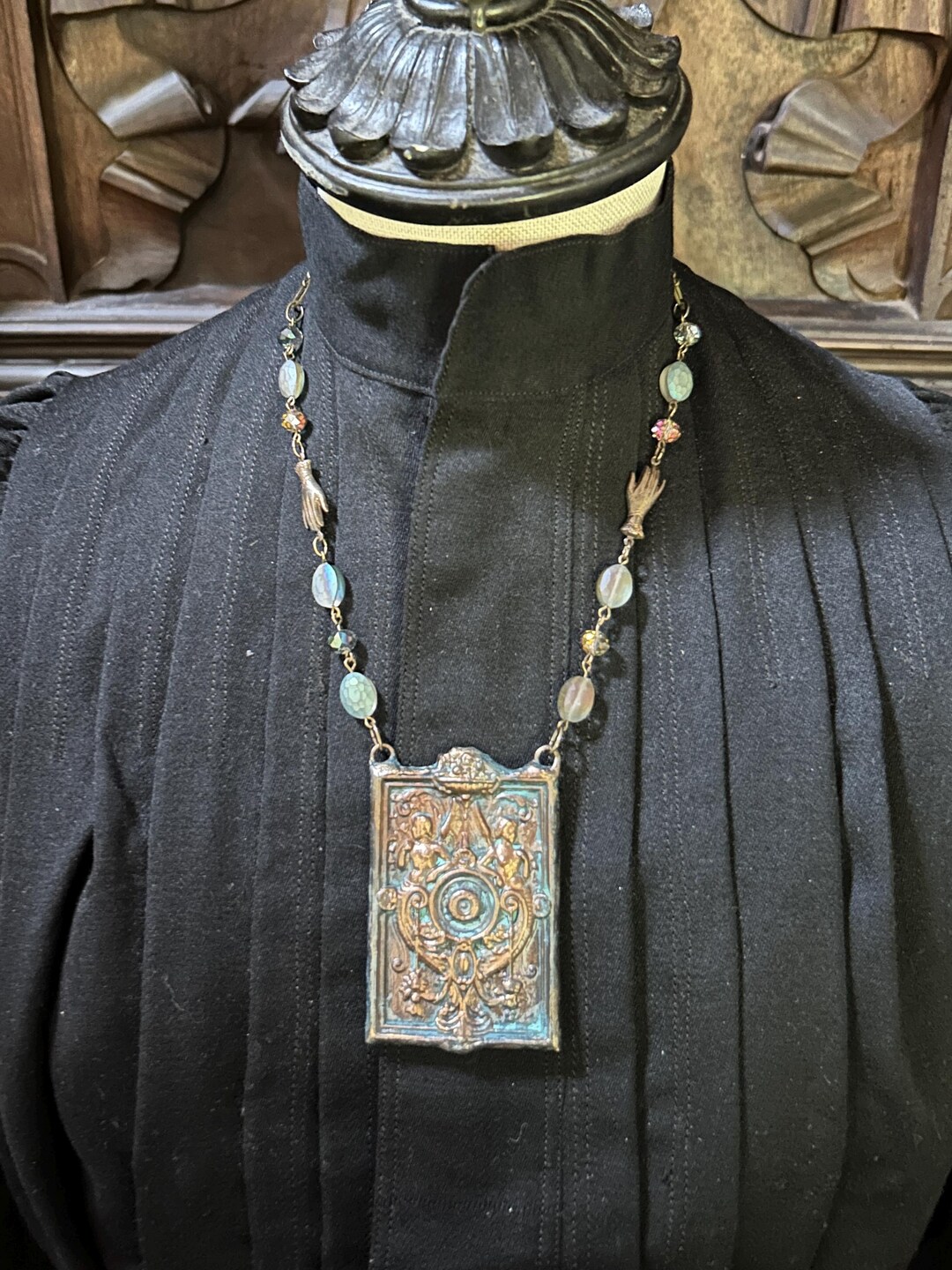 Swan Song Handmade Artisan Necklace - Hidden Portrait - Leda and the ...