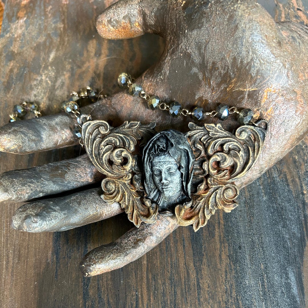 Damozel Handmade Artisan Necklace - Pieta - Dante Gabriel Rossetti ...