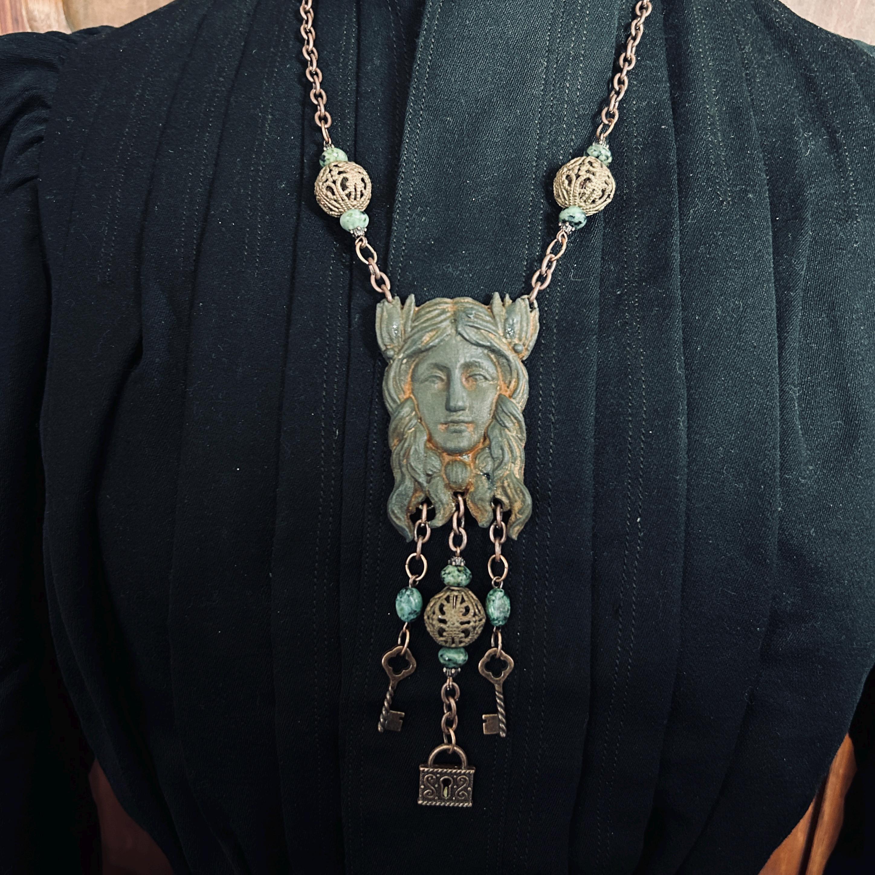 Danu Artisan Necklace Rusty Iron Irish Fertility Goddess Pagan Celtic ...