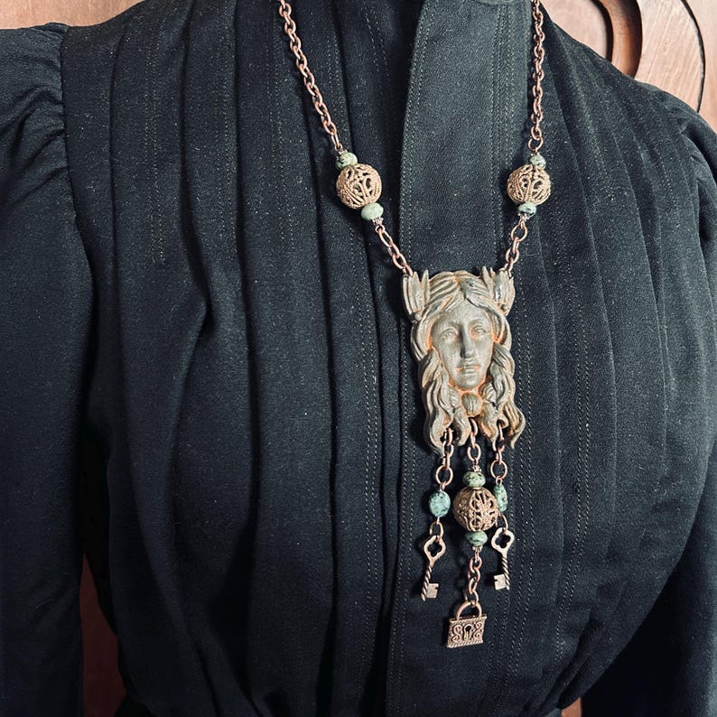 Danu Artisan Necklace Rusty Iron Irish Fertility Goddess Pagan Celtic ...