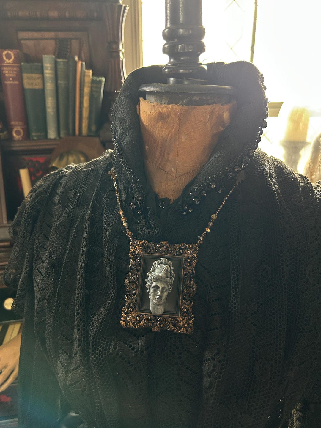 Hypnos in Hiding Handmade Artisan Necklace Hidden Portrait Mythology ...