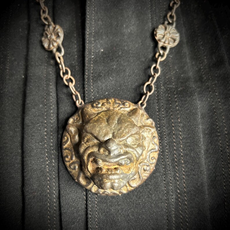 Legion Handmade Artisan Necklace - Rusty Iron - Gargoyle - Medieval ...