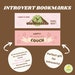 Introvert Gift Bookmark Printable - Ideal for Book Lovers, Teachers and ...