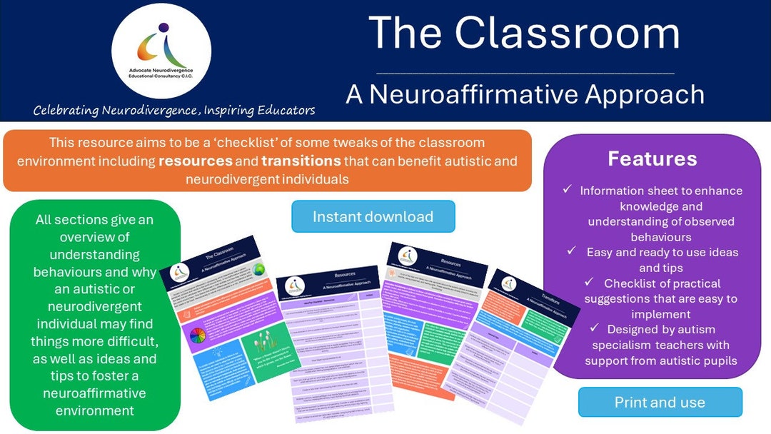 The Classroom: A Neuroaffirmative Approach - Etsy