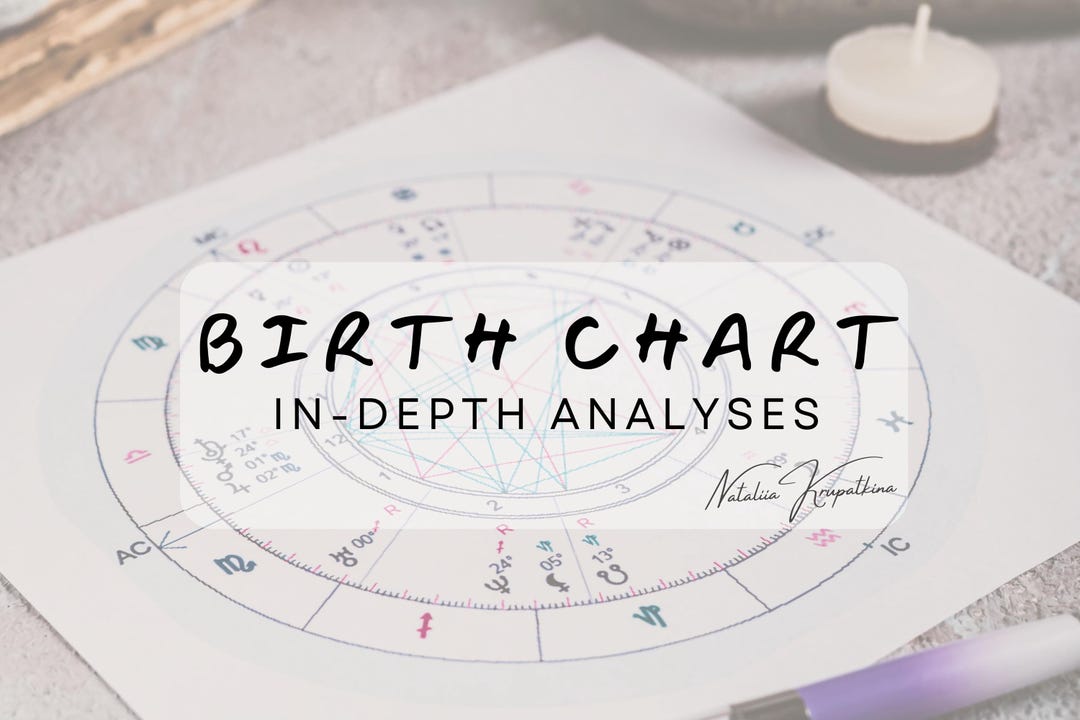 Personalized In-depth Birth Chart Analysis Unique Natal Chart Reading ...
