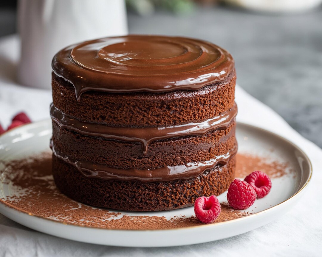 Rich Chocolate Layer Cake, Decadent Recipe, Digital Download - Etsy