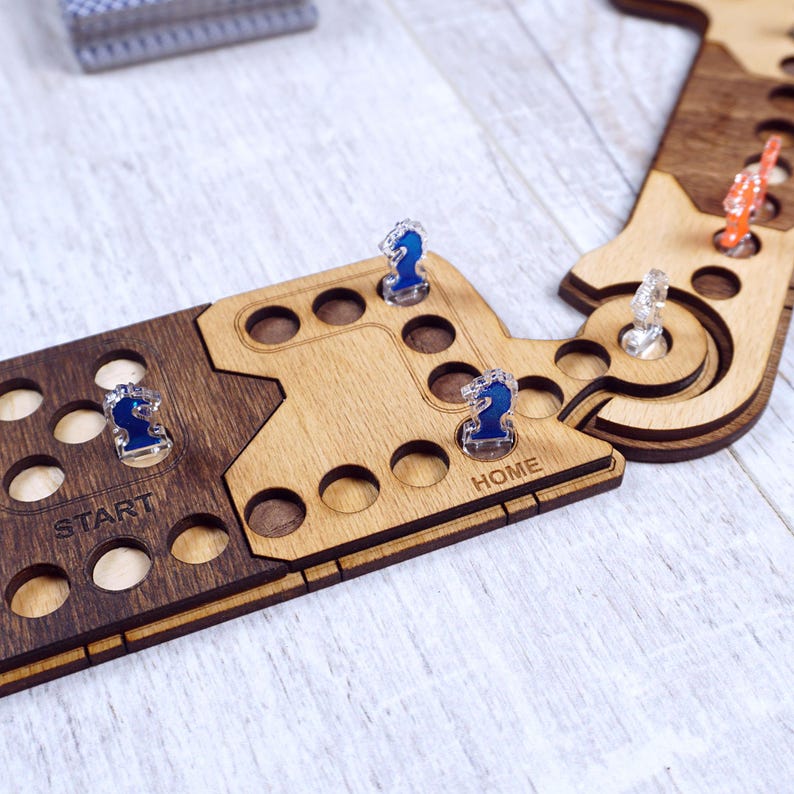 Handmade Pegs and Jokers Board Game: 8 Player Family Fun - Etsy