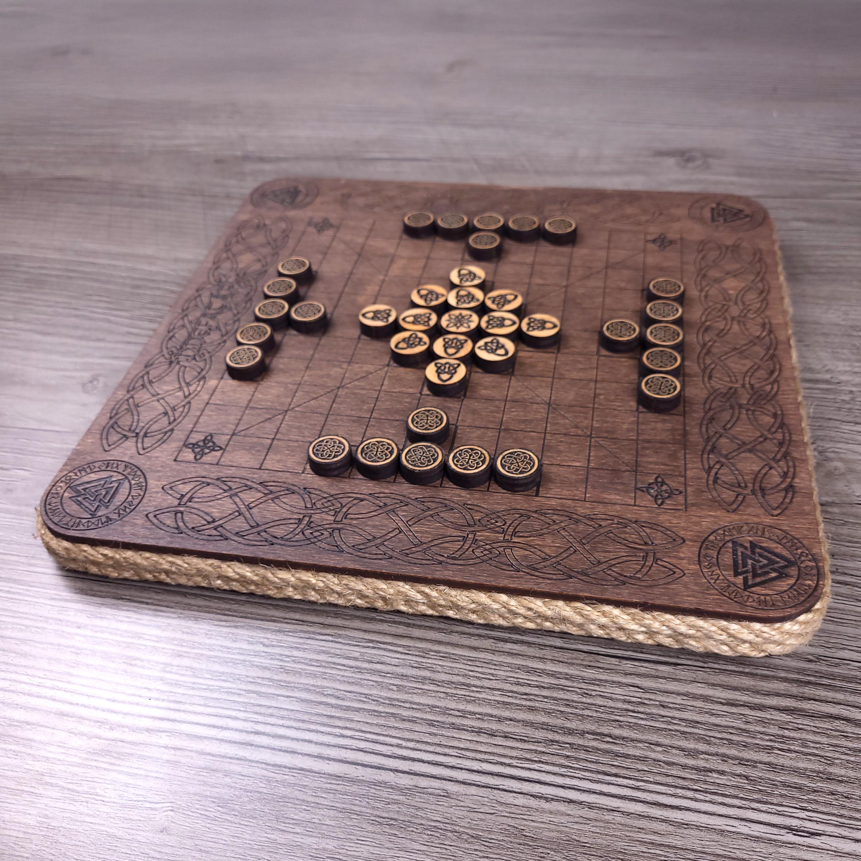 Hnefatafl Handmade Viking Board Game - Ancient Strategy Game - Perfect ...