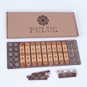 Maya Board Game puluc Ancient Strategy Game, Strategy Game, Ancient Game, Board Game, Handmade ...