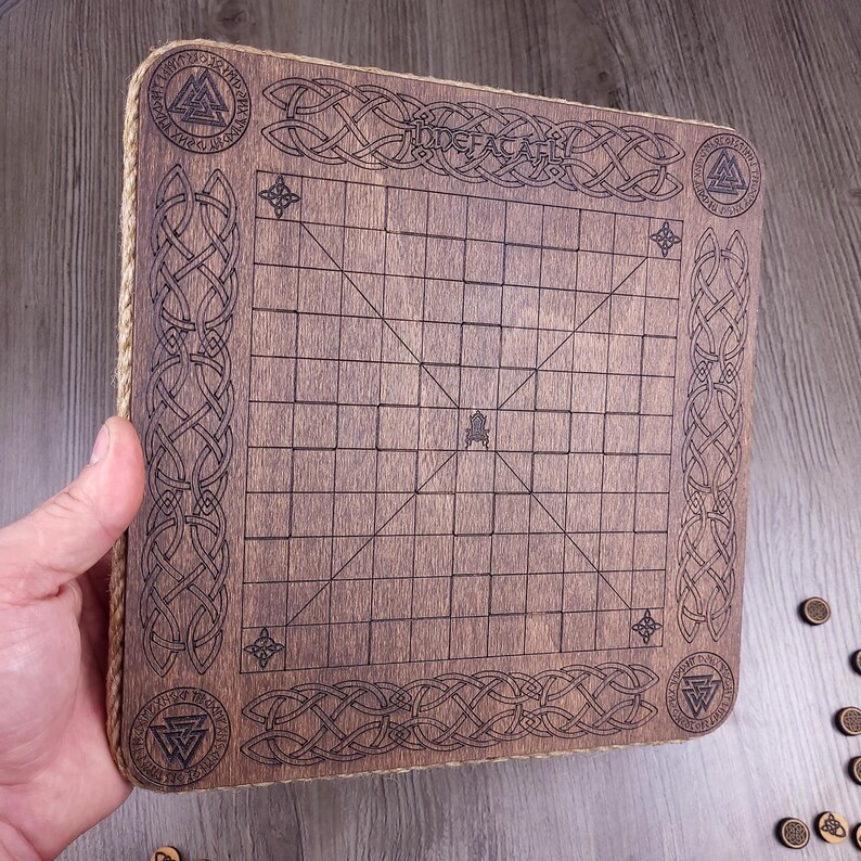 Handmade Hnefatafl Viking Board Game: Wooden Norse Strategy - Etsy
