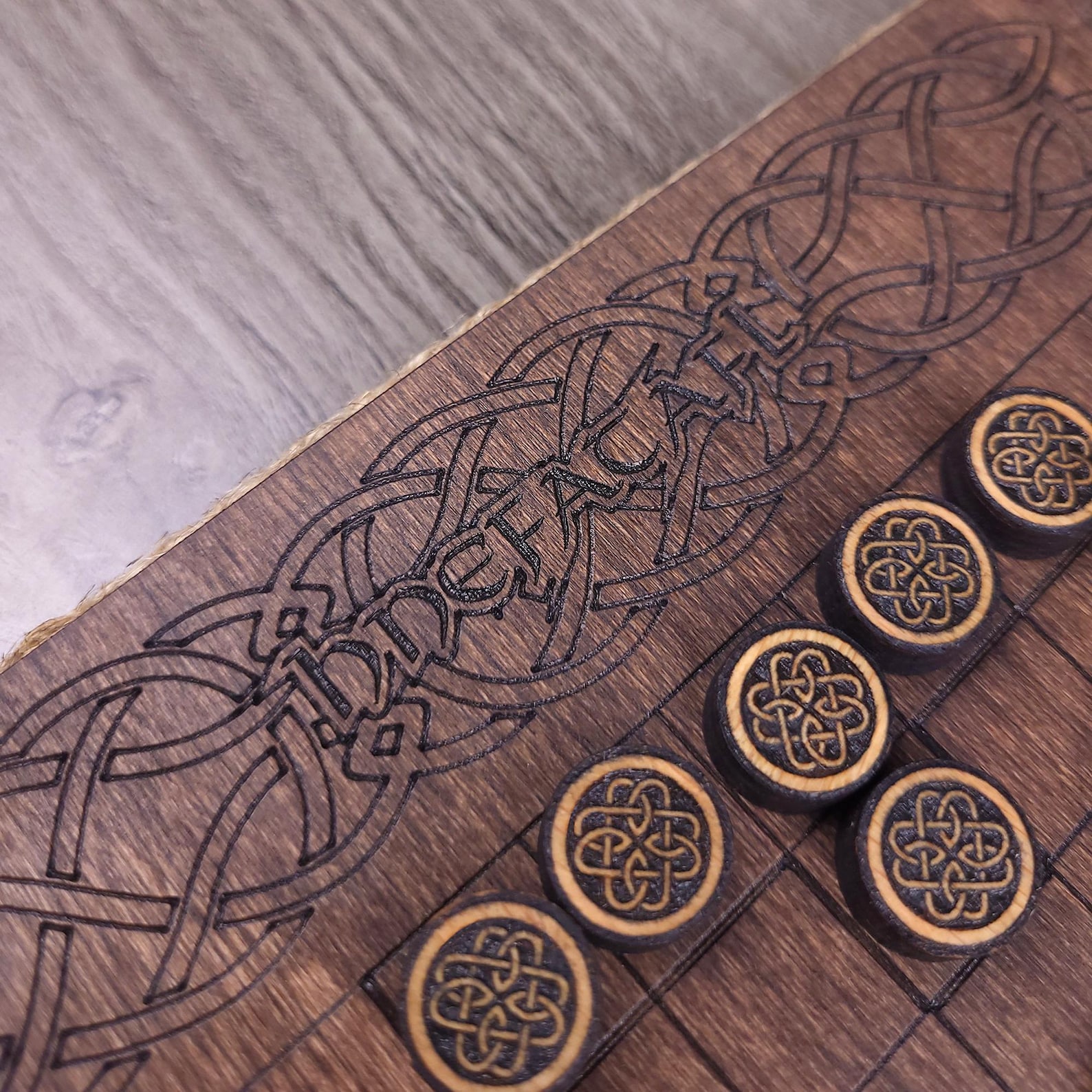 Hnefatafl Handmade Viking Board Game - Ancient Strategy Game - Perfect for Collectors & Game ...