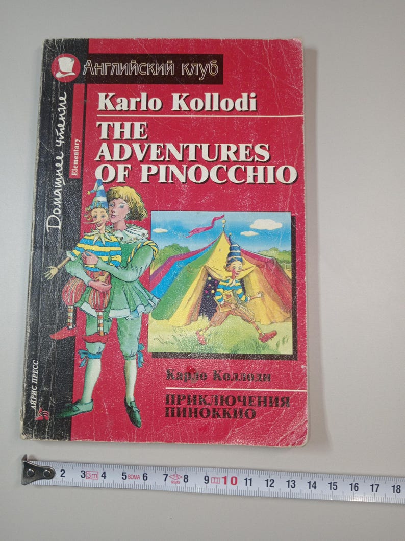 The Adventures of Pinocchio Bilingual English Russian Reader for Kids ...