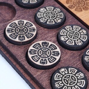 Maya Board Game puluc Ancient Strategy Game, Strategy Game, Ancient Game, Board Game, Handmade ...