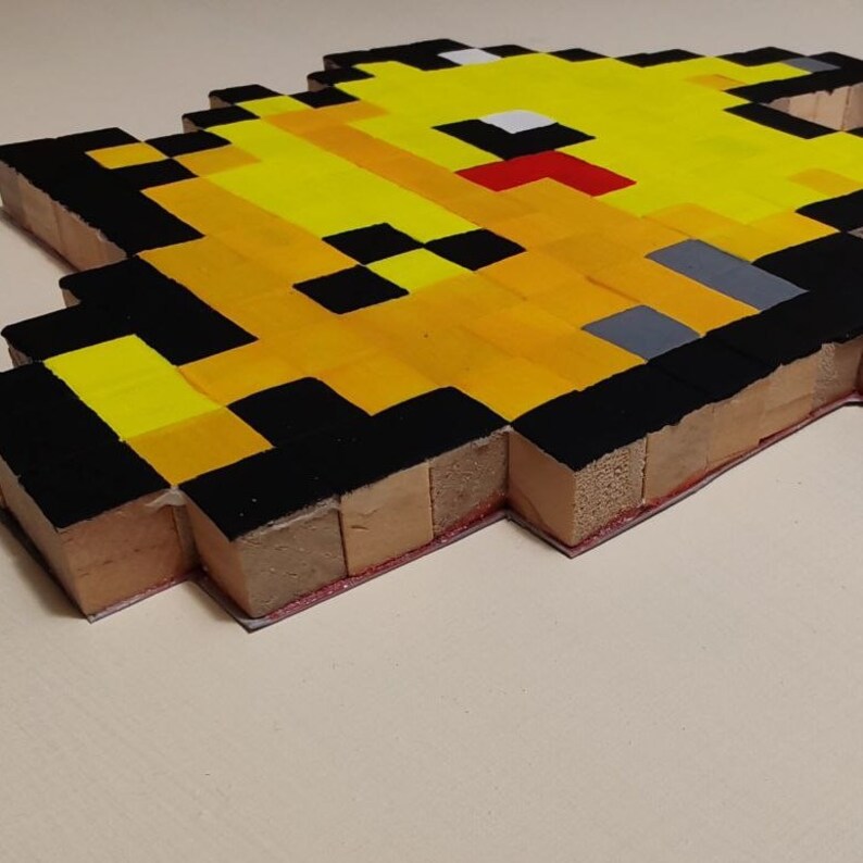 Wooden Pikachu Pixel Art Pokémon, Anime, Manga, Fan Art Deco for Game ...