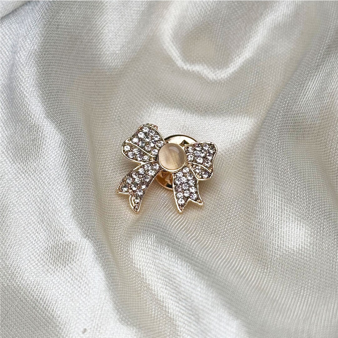 Mini Bow Brooch,bow Button,bow Pin,vintage Jewelry,gift for Mom,gift ...
