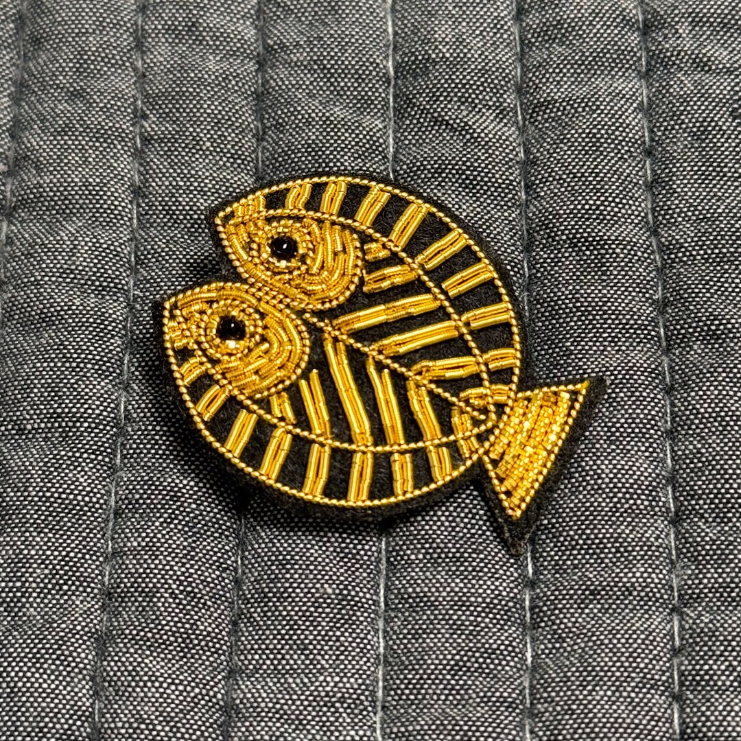 Twelve Constellations Brooch,pisces Brooch,divination Brooch,copper ...