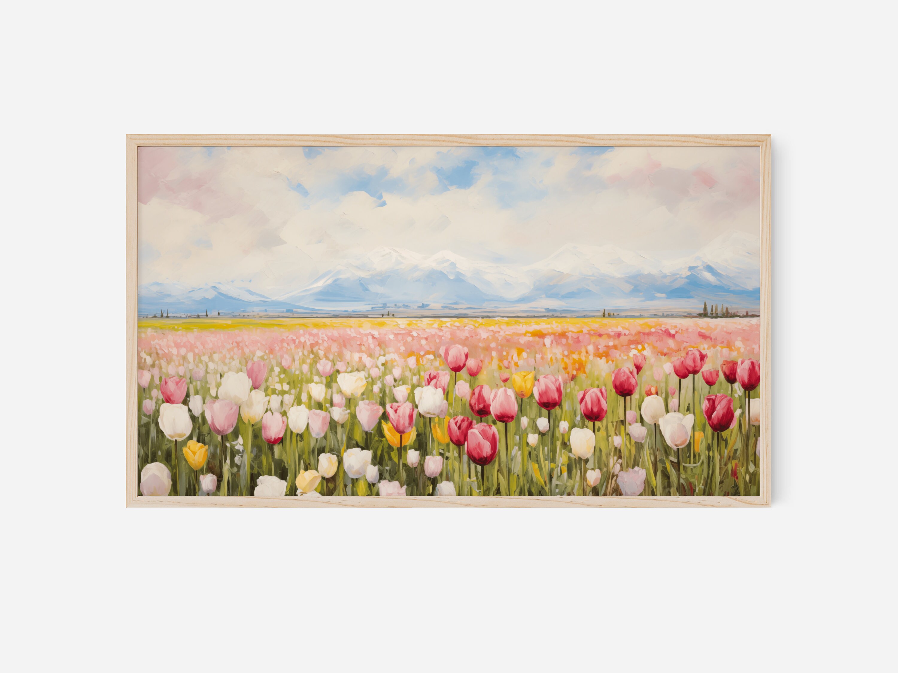 Frame TV Spring Art Tulip Frame Spring Flowers, Floral Samsung Frame TV ...