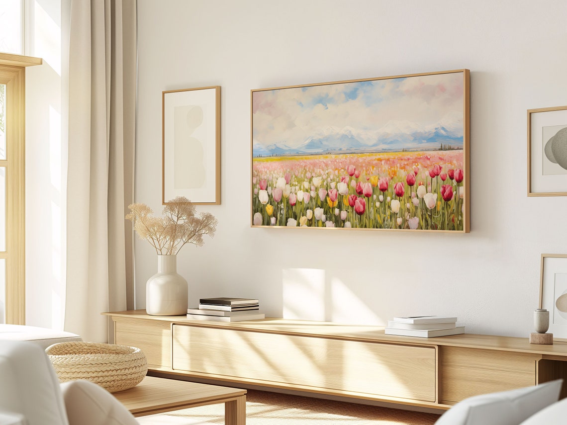 Frame TV Spring Art | Tulip Frame Spring Flowers, Floral Samsung Frame ...