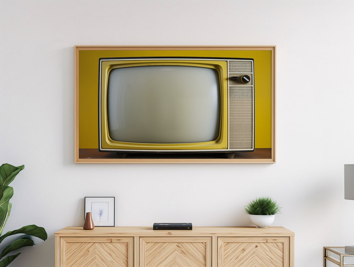 Retro TV Frame TV Art Vintage TV Image Screensaver Blank Turned off Tv ...