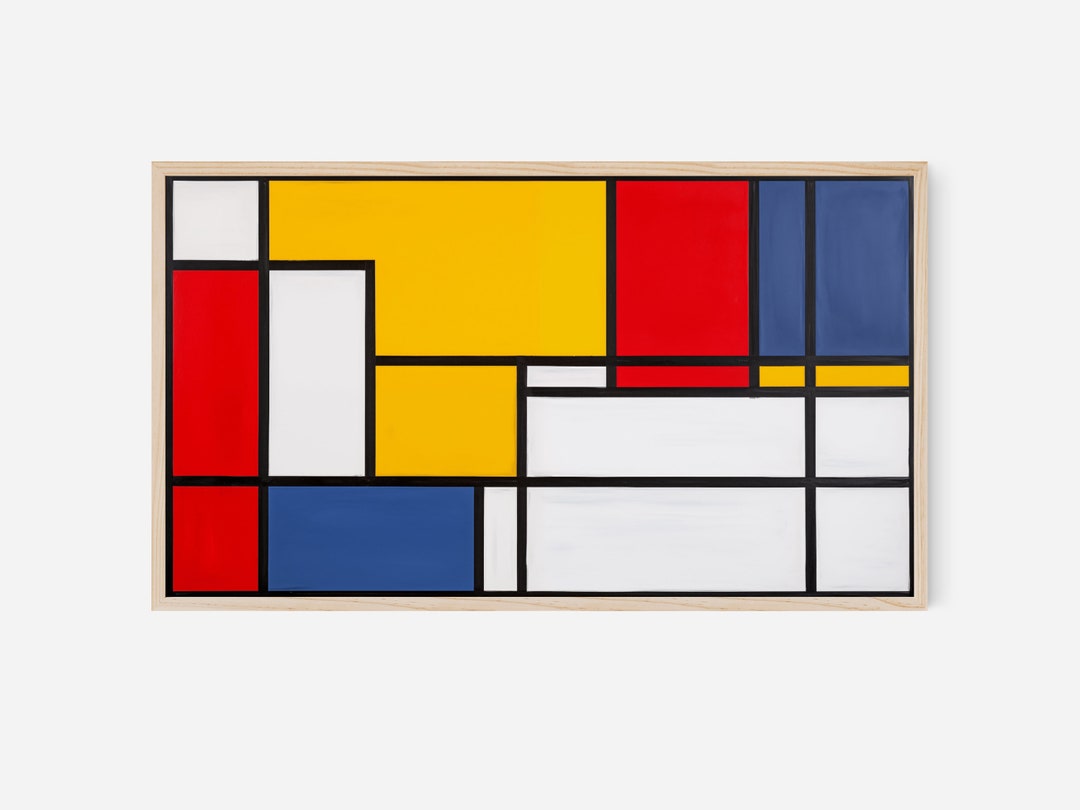 Mondrian Style Frame TV Art: Geometric Abstract (digital JPG) - Etsy