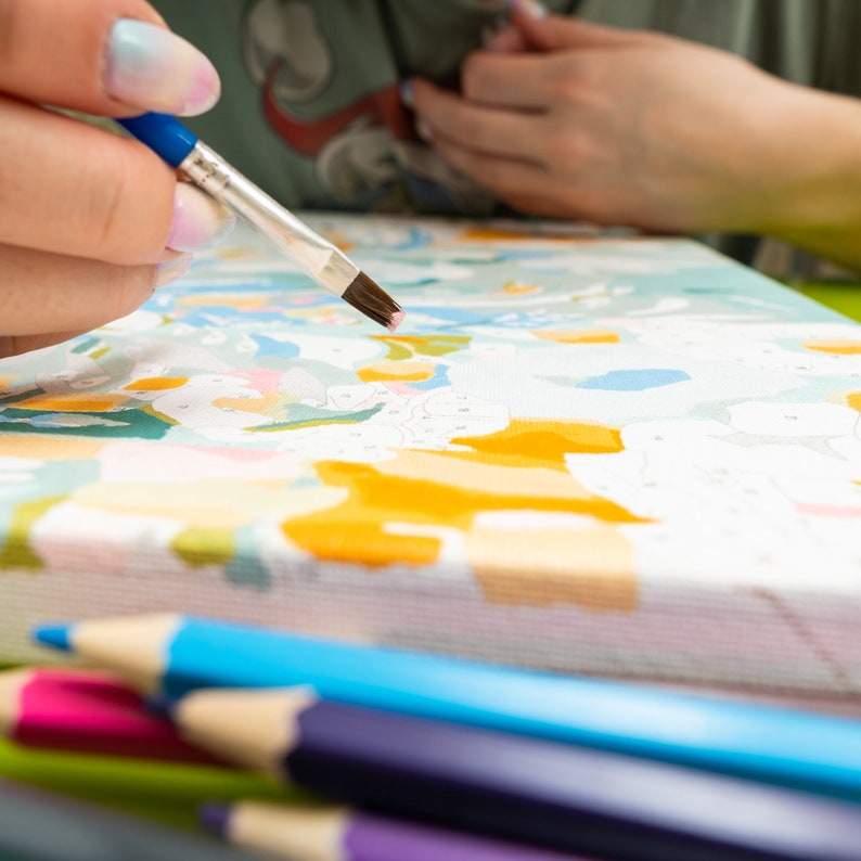 Charming Dolphin 3, Paint by Numbers Kit, Dolphin Painting, Easy Diy ...