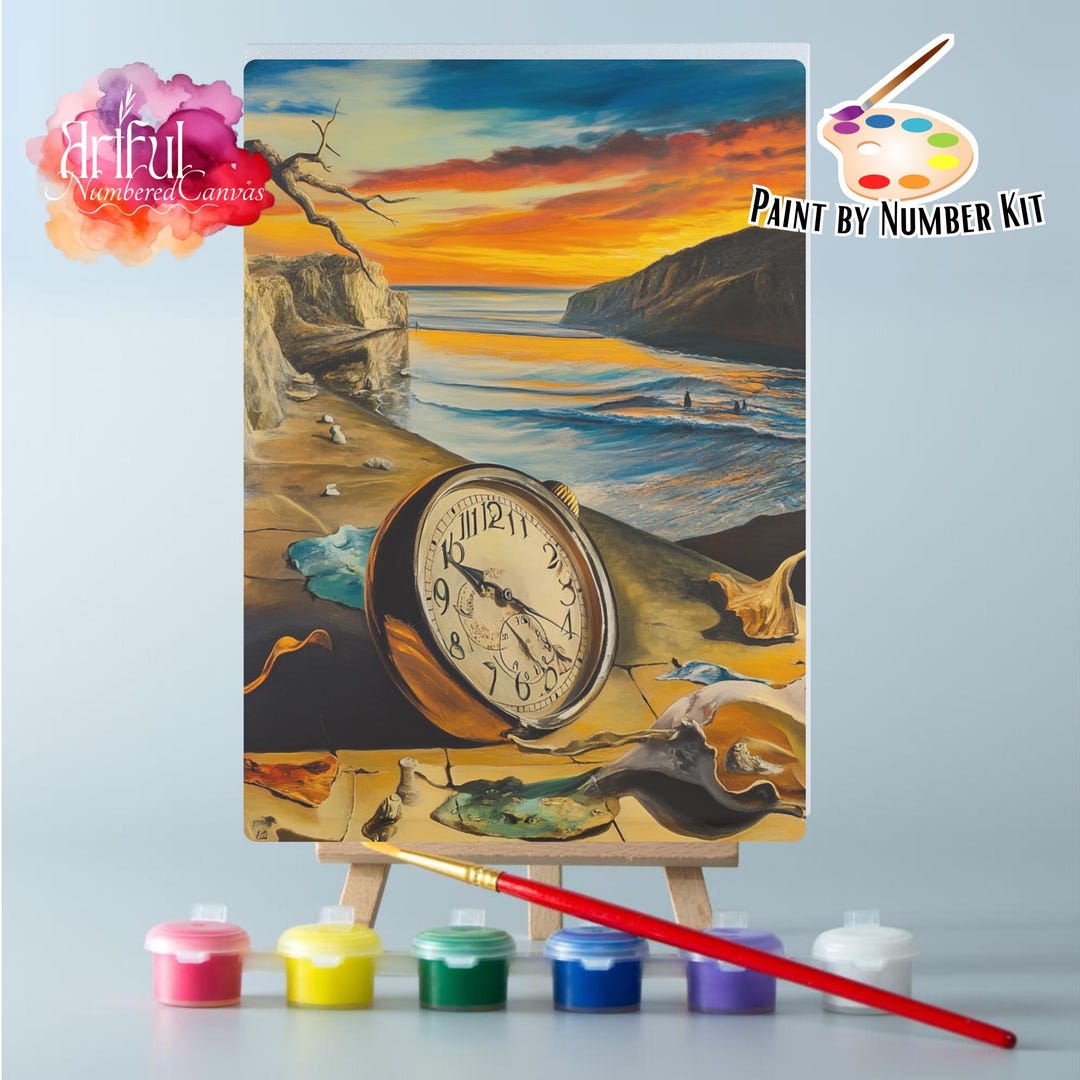 Dalì Tribute 1 Paint by Numbers Kit, Tributes Painting Art Kit, Easy ...