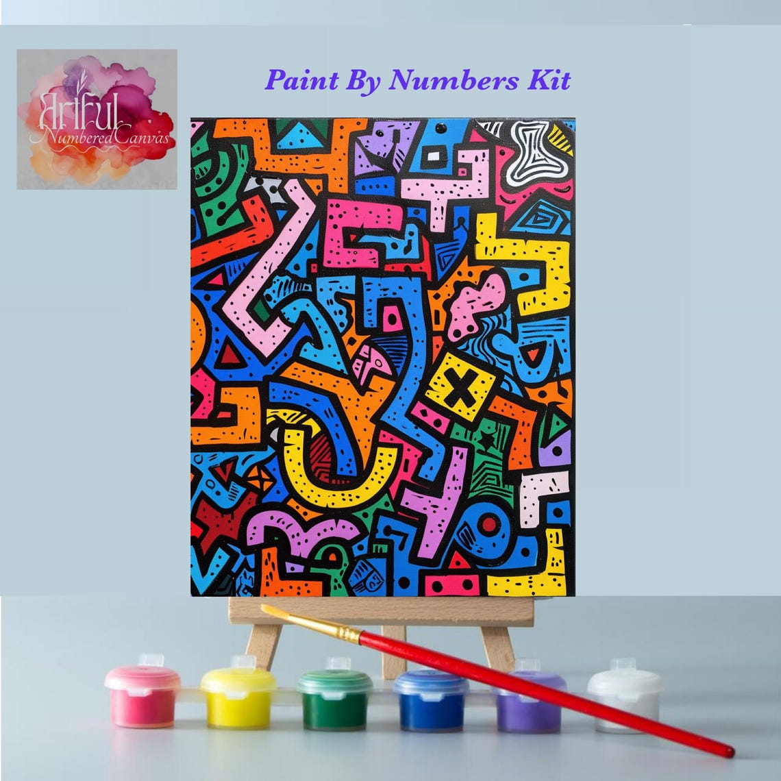Pop Art 2 Painting Kit, Pop Art Diy Paint by Numbers Kit, Coloring ...