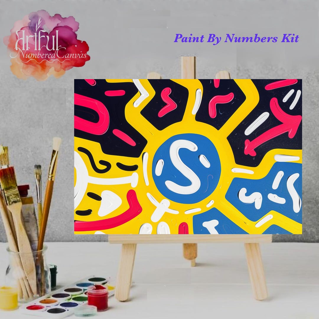 Pop Art 6 Painting Kit, Pop Art Diy Paint by Numbers Kit, Coloring ...