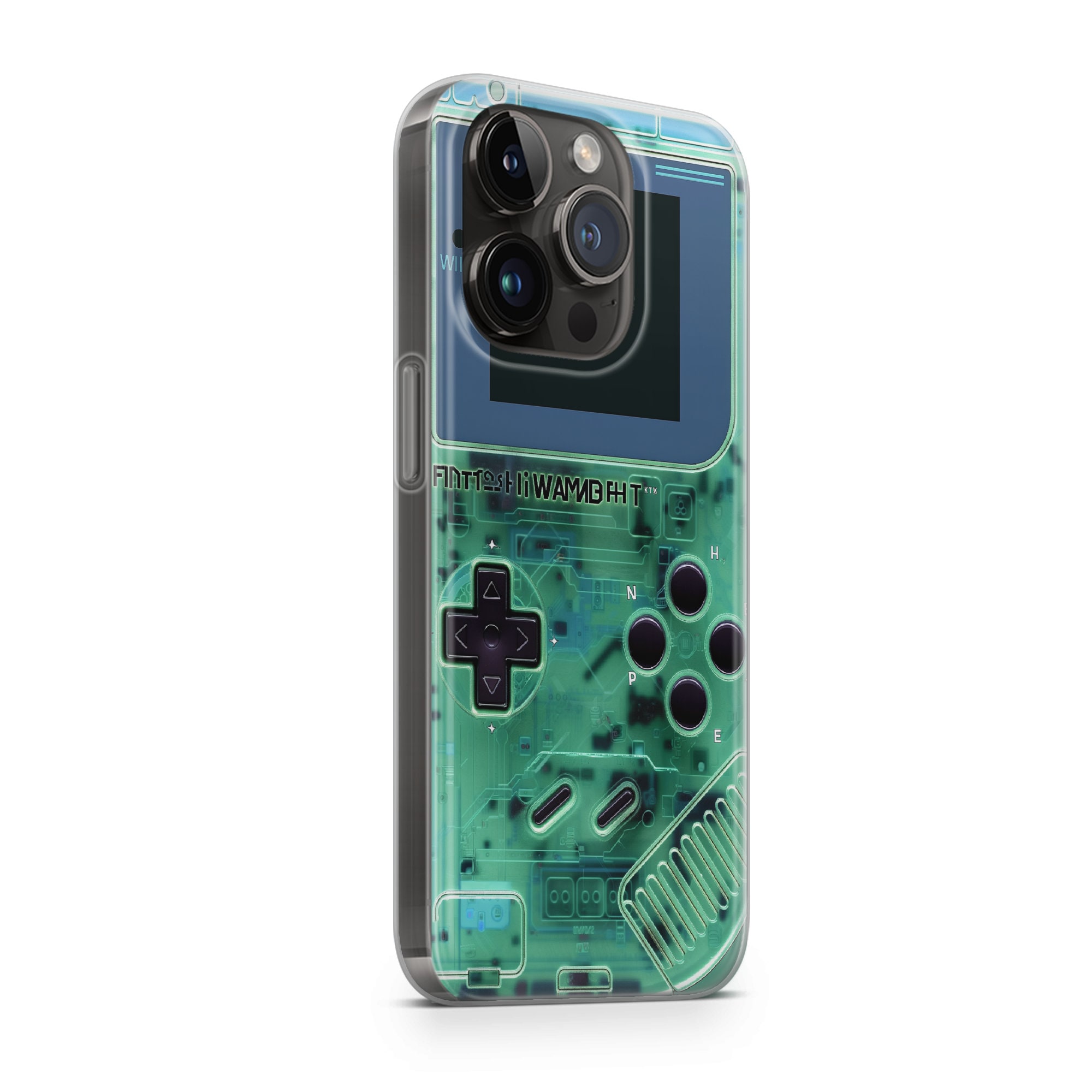 Retro Gameboy Phone Case Vintage Video Game Console Cover for iPhone 15 ...