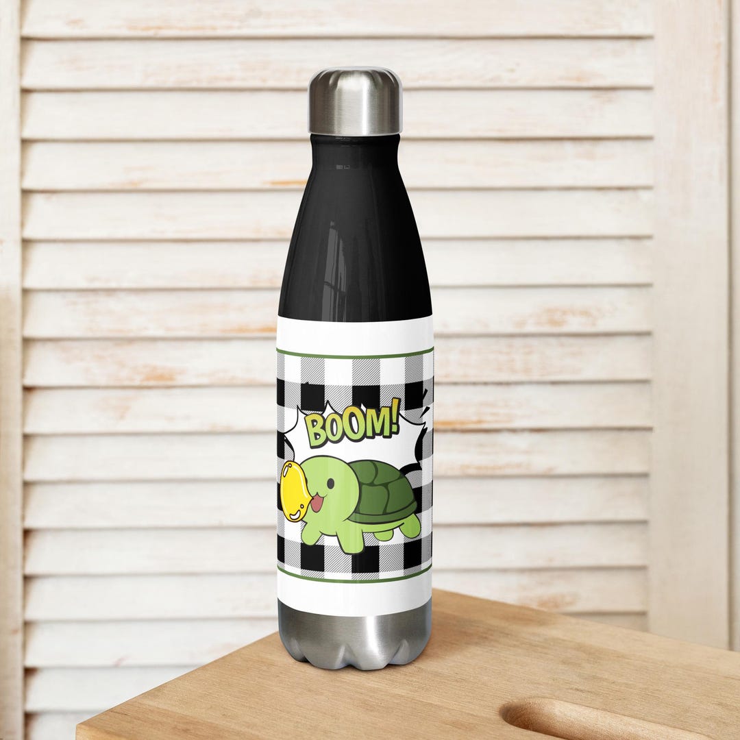 Stay Hydrated With a Touch of Humour: Unique Black/white Stainless ...