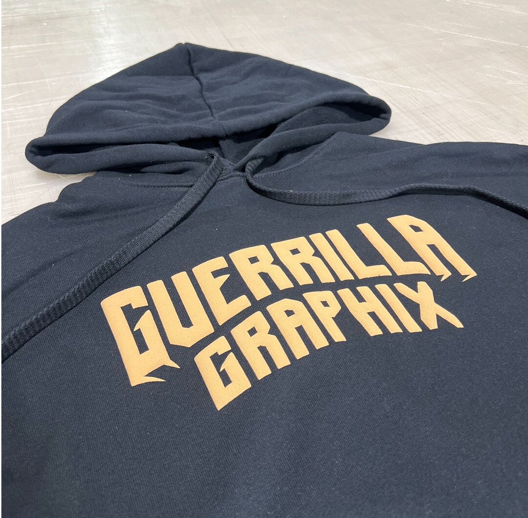 Guerrilla Graphix Puff Print Hoodie - Etsy