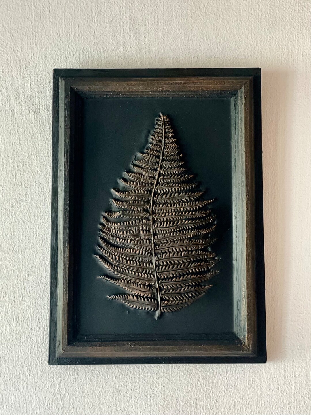 Farn Leaf, 3D Wall Art, Floral Wall Art, Plaster Wall Art, Leaf ...