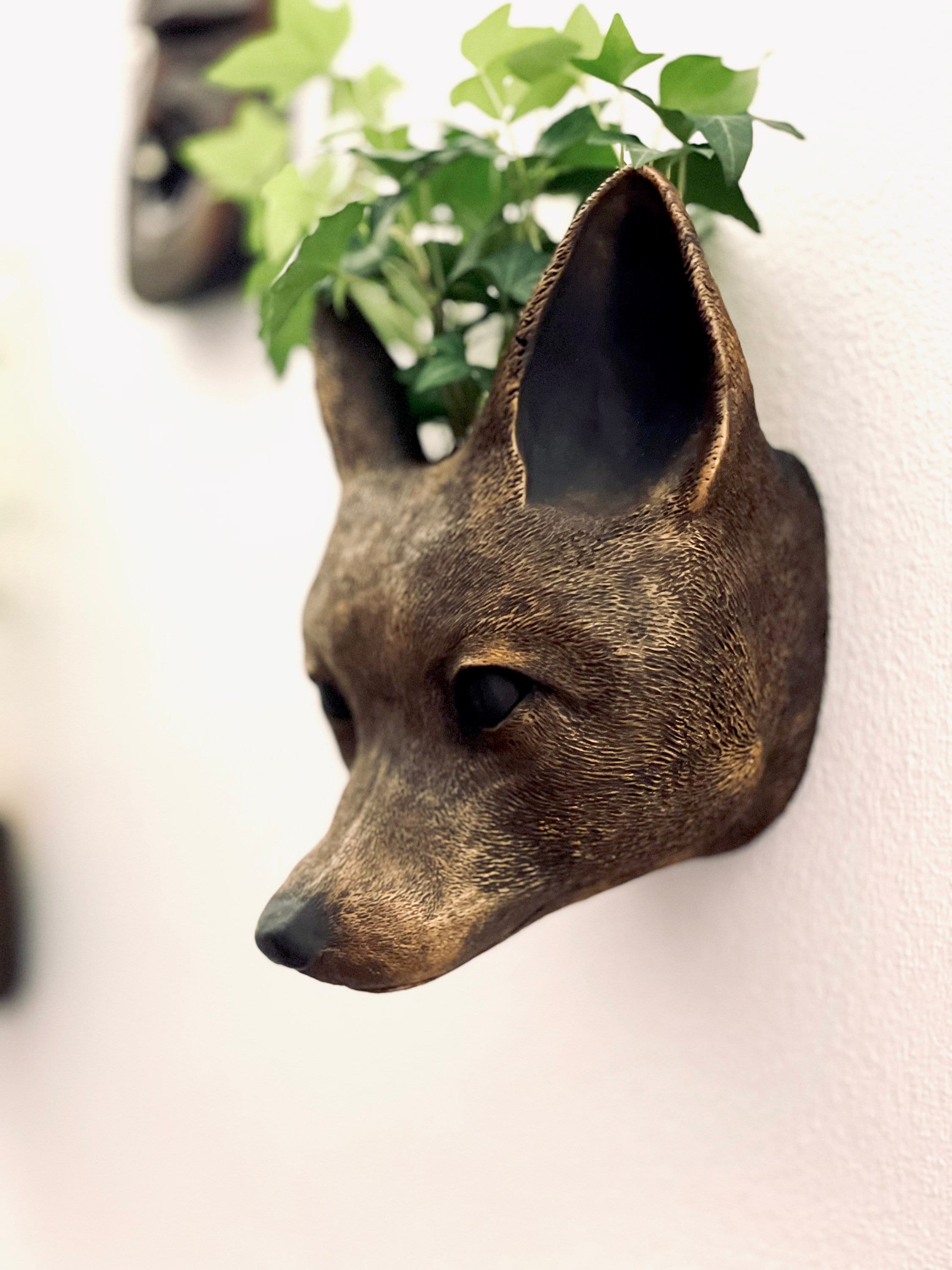 Wall Sculpture, Fox Head, Boho Wall Art, Animal Decors, Animal Heads ...