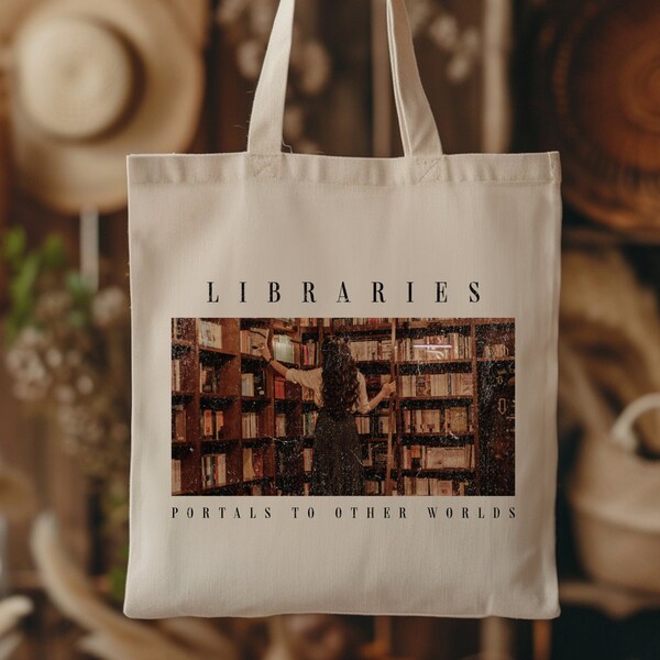 Library Tote Bag - Etsy
