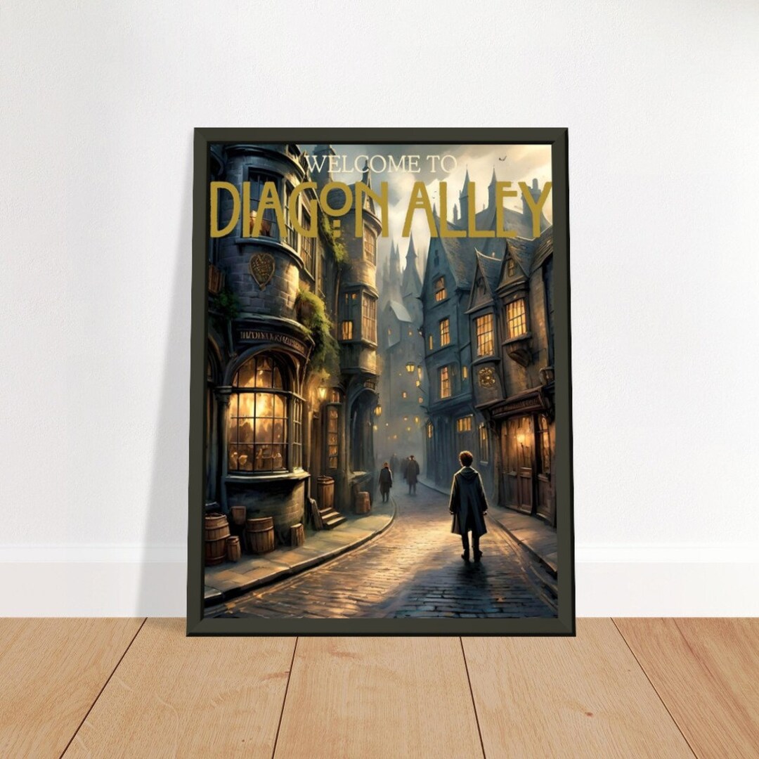 Diagon Alley Poster Premium Matte Posters Framed or Unframed Wall Art ...