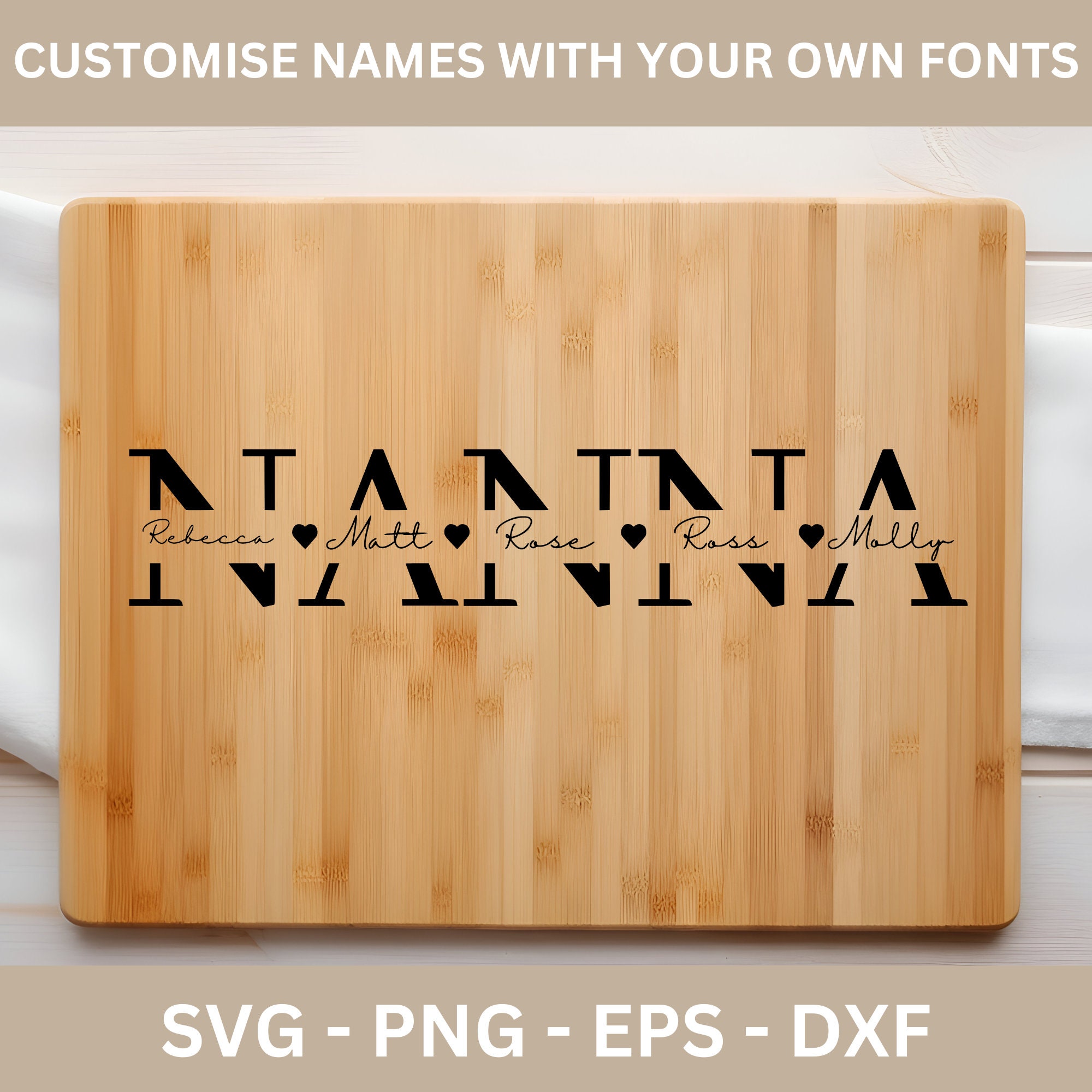 Mothers Day Cutting Board SVG, Laser Cut, Cutting Board Engraving File ...