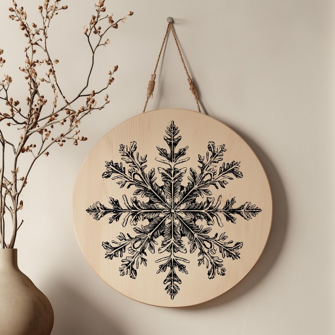 Snowflakes Svg Laser File, Laser Engraving Christmas Ornaments File ...