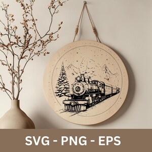The Polar Express Train Laser Engraving File Svg, Laser Cut, Lightburn ...