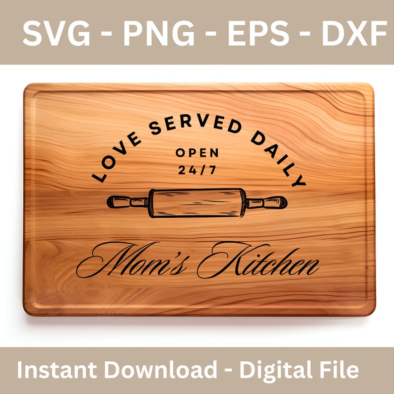 Mothers Day Cutting Board SVG, Svg Files for Laser Cutting Board ...