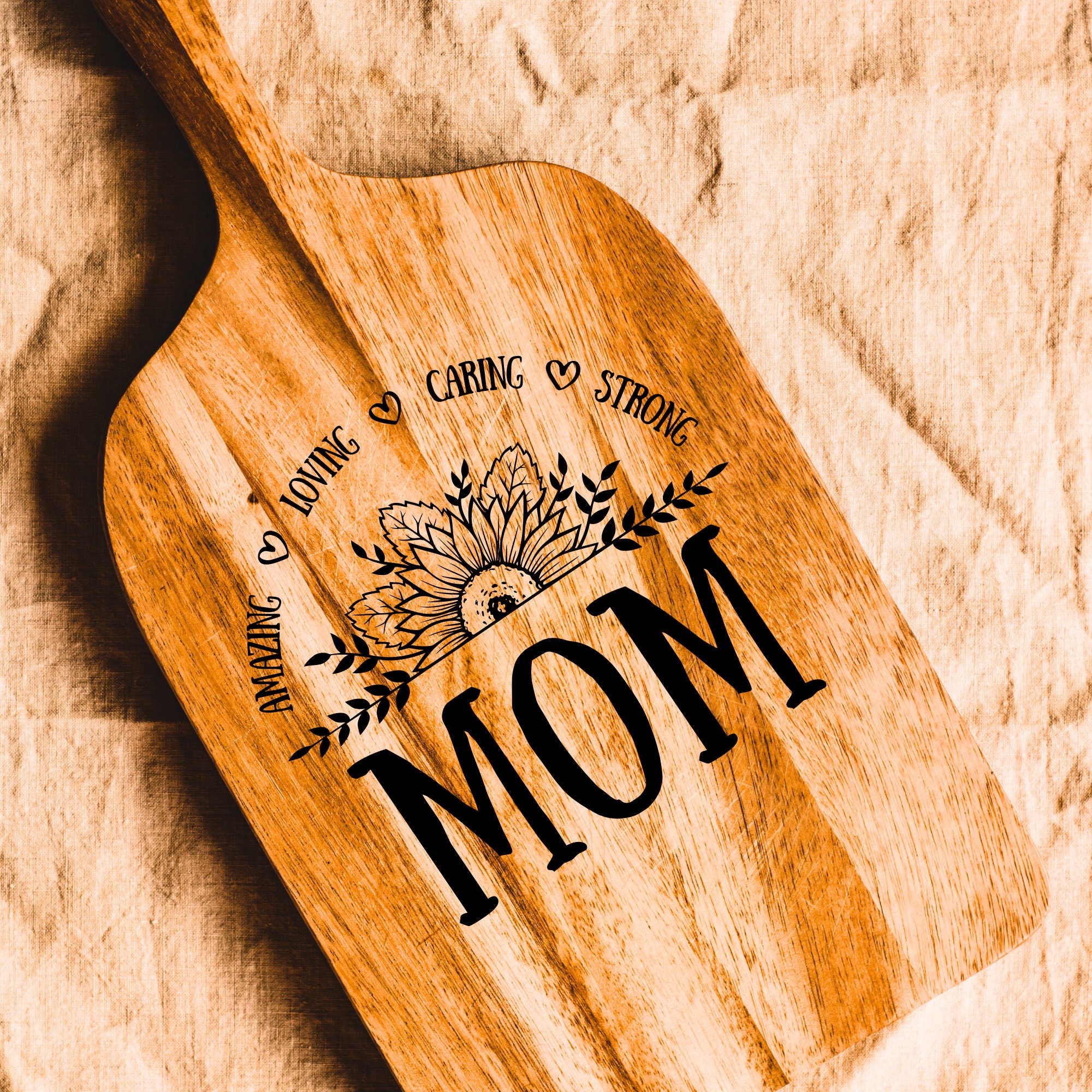 Mothers Day Cutting Board SVG, Svg File for Laser Cutting Board ...