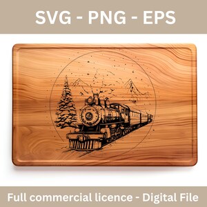 The Polar Express Train Laser Engraving File Svg, Laser Cut, Lightburn ...