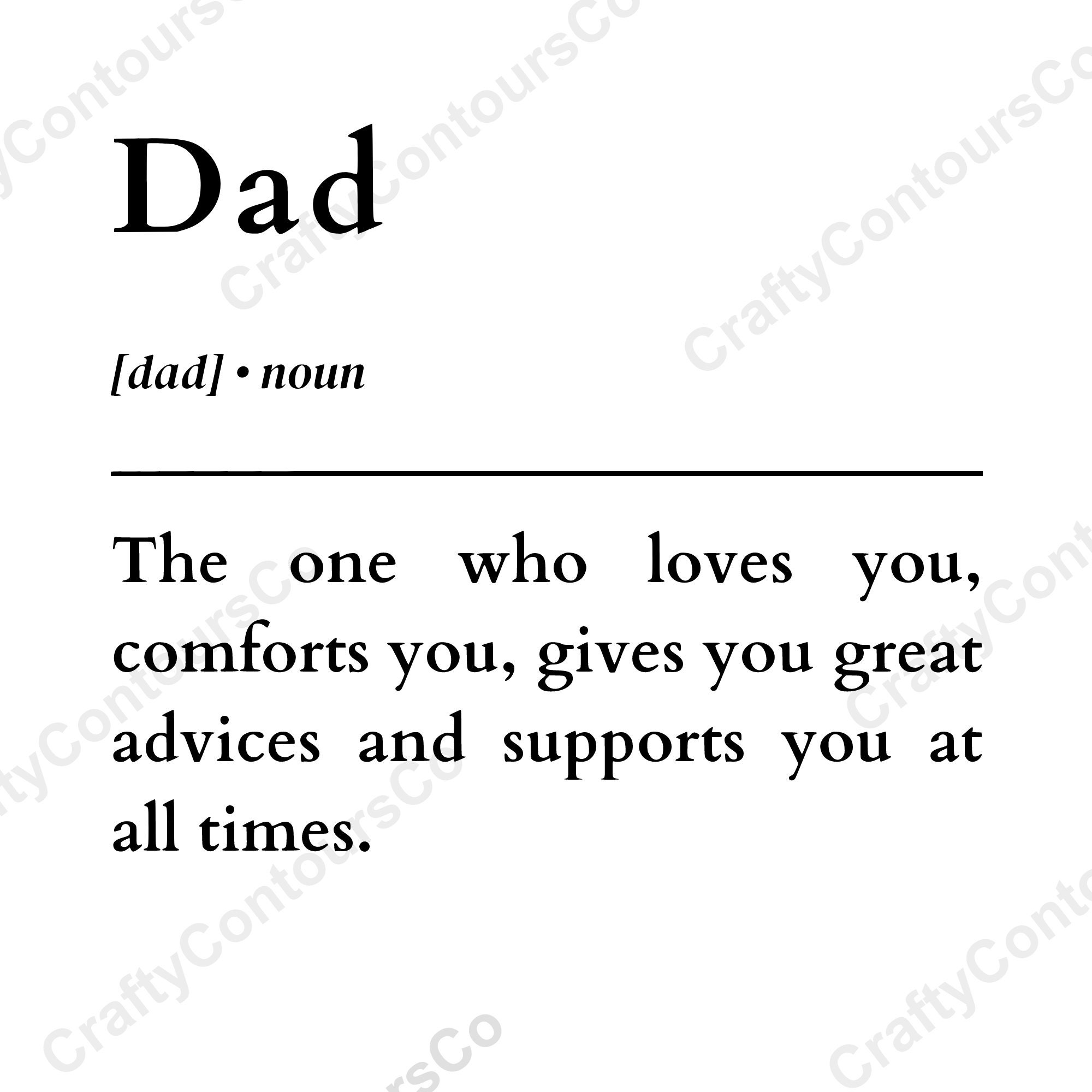 Dad Definition Svg, Dad Defined Svg, Father's Day Svg, Dad Gift Svg ...