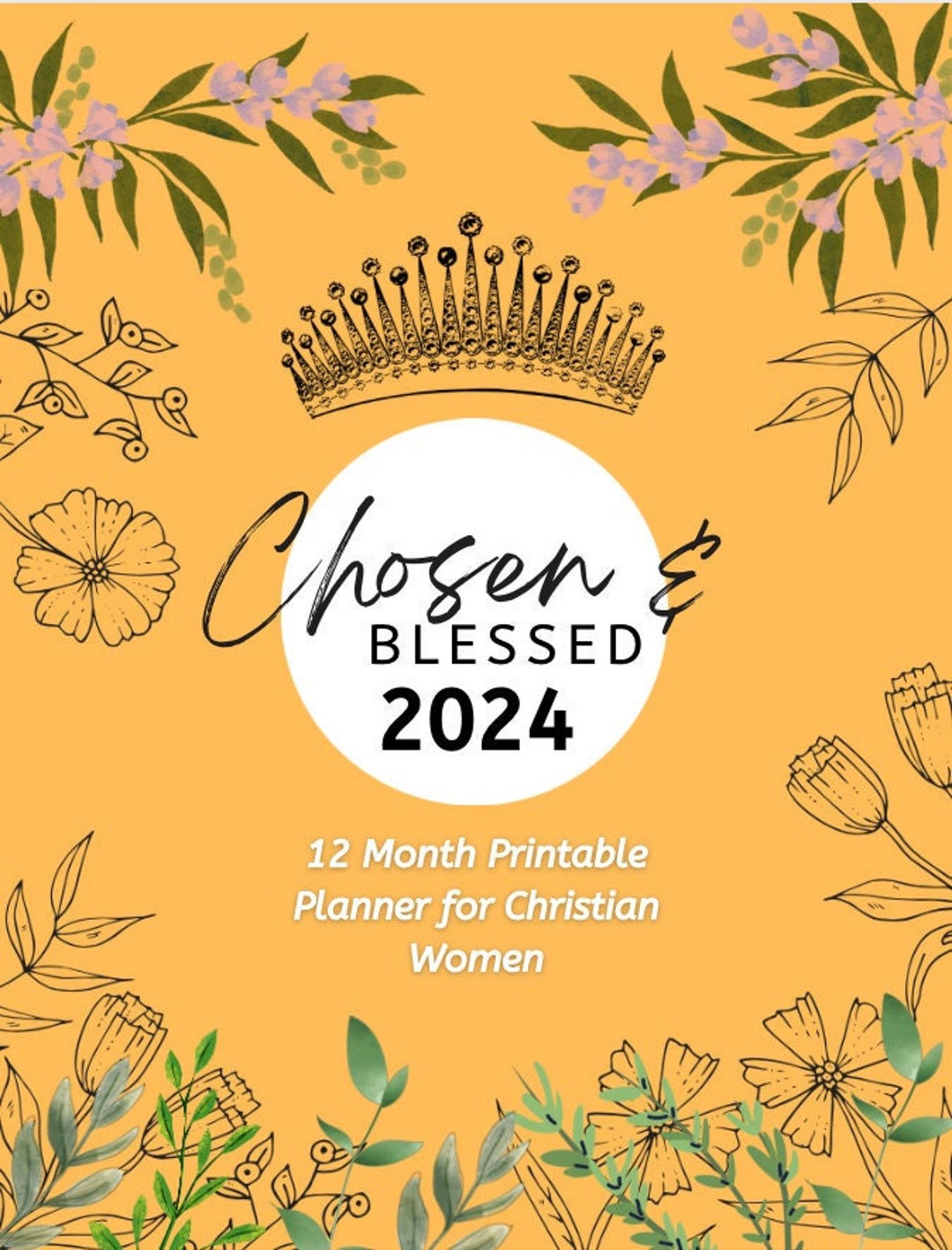 Planner for Christian Women, Printable Planner, Christian Planner, 12 ...