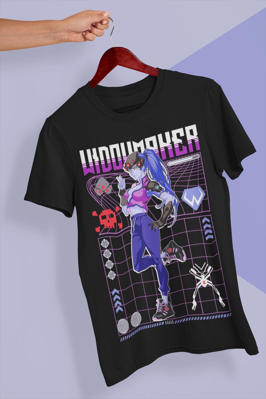 OVERWATCH Widowmaker Anime Streetwear Unisex Heavy Cotton Tee Gift for ...
