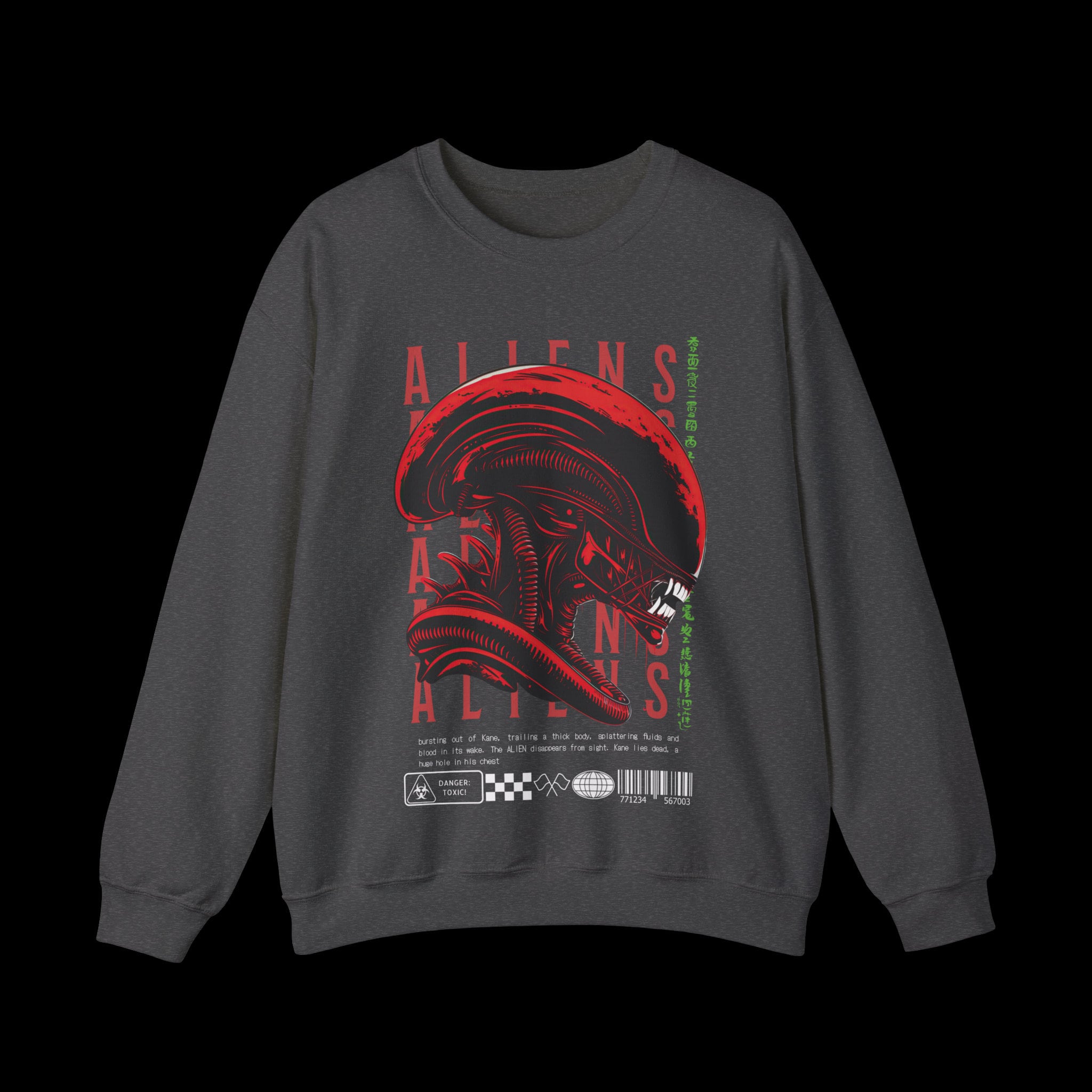 ALIEN Xenomorph Horror Movie Unisex Heavy Blend Crewneck Premium ...